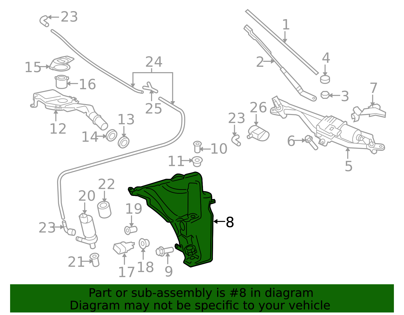 Audi Washer Fluid Reservoir 8T0955453C ? Washer System Tank ...