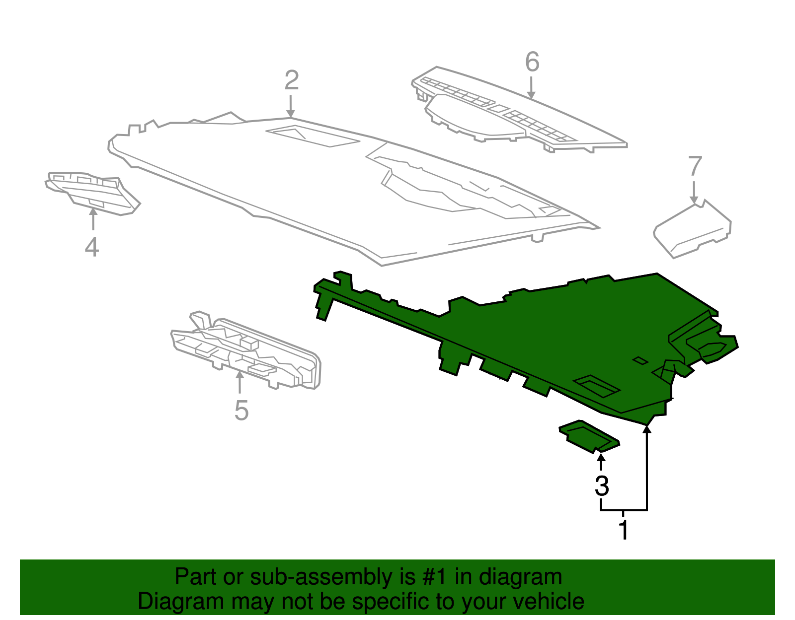 2019-2025 Cadillac XT5 Upper Trim Panel 84770044 | Shop Matick Buick GMC
