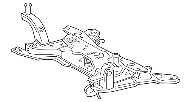 Genuine Toyota Cross-Member part# 51201-47072 for 2016-2025 Toyota ...