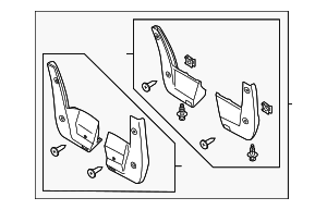 08P00-TVA-100A - Splash Guards 2018-2022 Honda Accord | Honda Parts Online