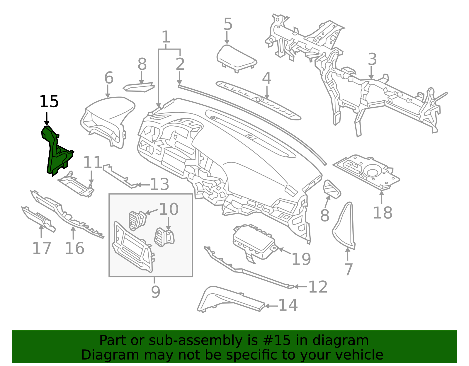 2019-2020 Hyundai Elantra Lower Panel 84730-F2AA0-PKG | MotorMotor