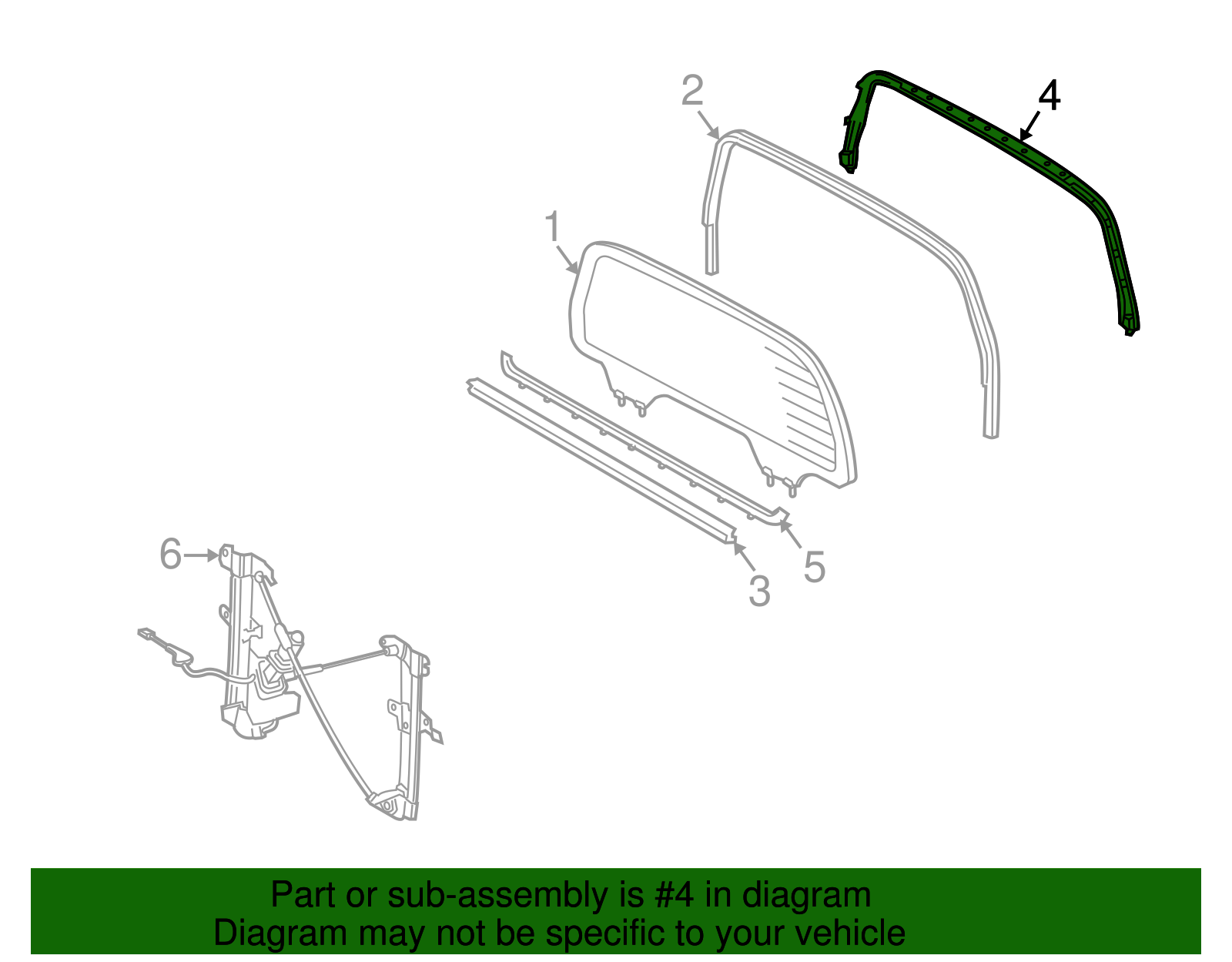 2004-2006 Toyota Tundra Upper Molding 75573-0C010 | Toyota Parts Center