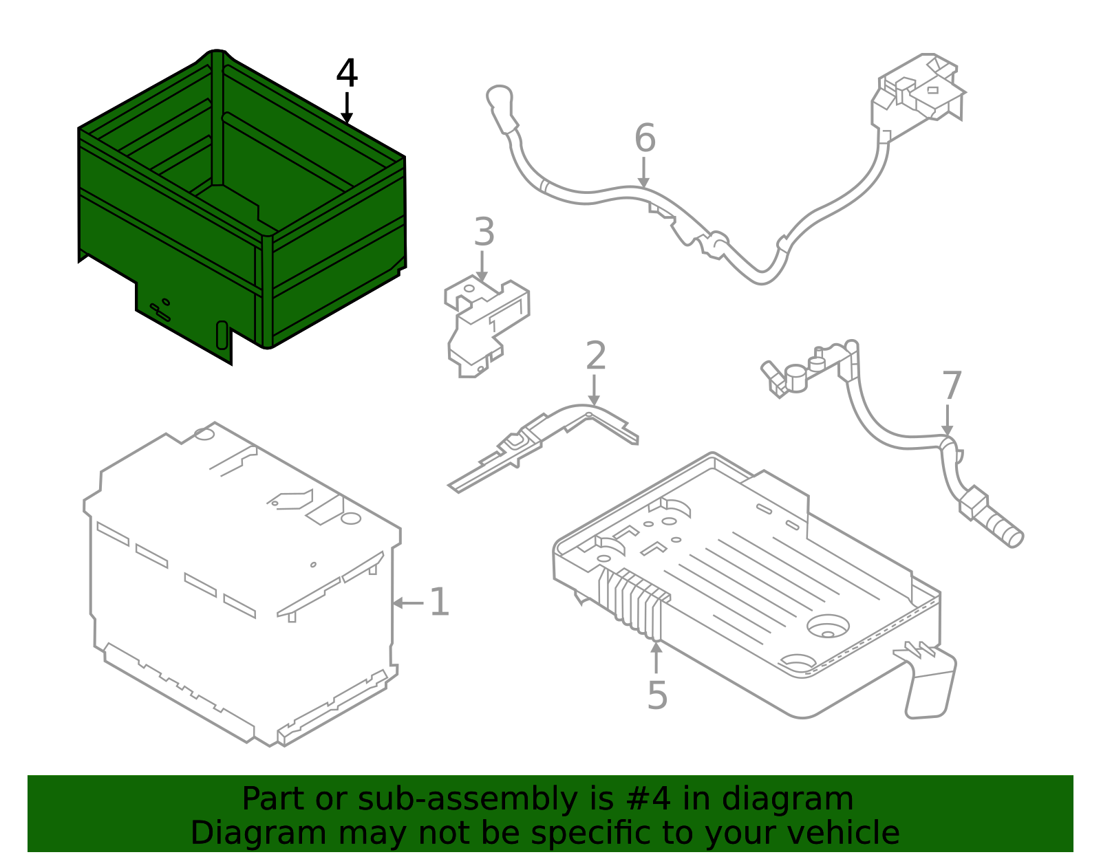 2020-2023 Nissan Sentra Battery Cover 24431-6LA1A | TascaParts.com