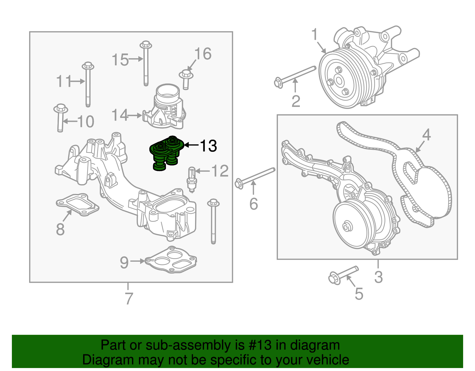 2011-2025 Ford Engine Coolant Thermostat BC3Z-8575-E | TascaParts.com