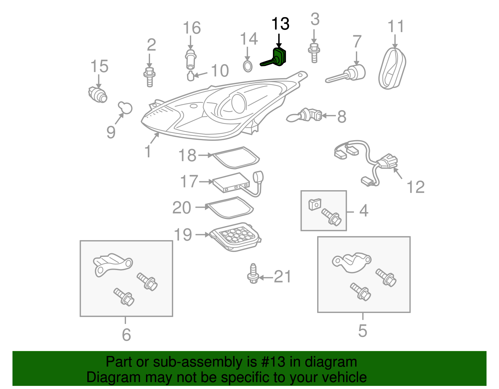 2003-2006 Toyota Leveling Motor 85661-22020 | Toyota Parts Center