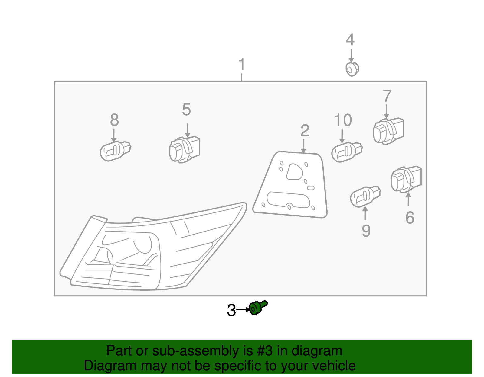 91626-TA0-A01 - Tail Lamp Assembly Grommet 2008-2025 Honda | Honda ...