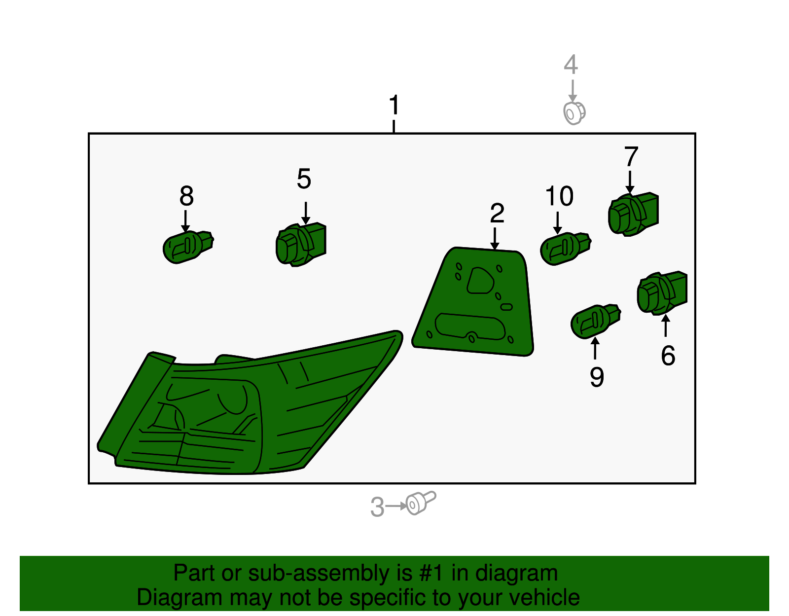 33500-TA0-A01 - Tail Lamp Assembly 2008-2012 Honda Accord | Honda Parts ...