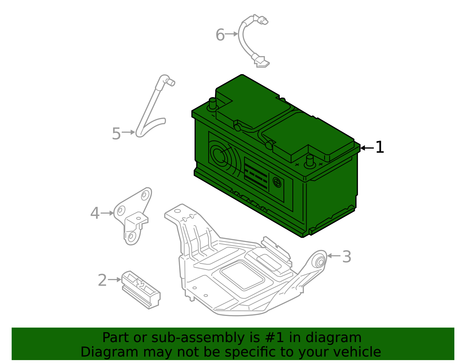 2016-2025 BMW Vehicle Battery 61217604802 | OEM Parts Online