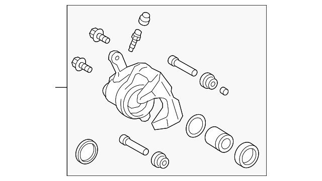 47850-0E110 - Toyota Caliper Assembly 2020-2025 Toyota Highlander ...