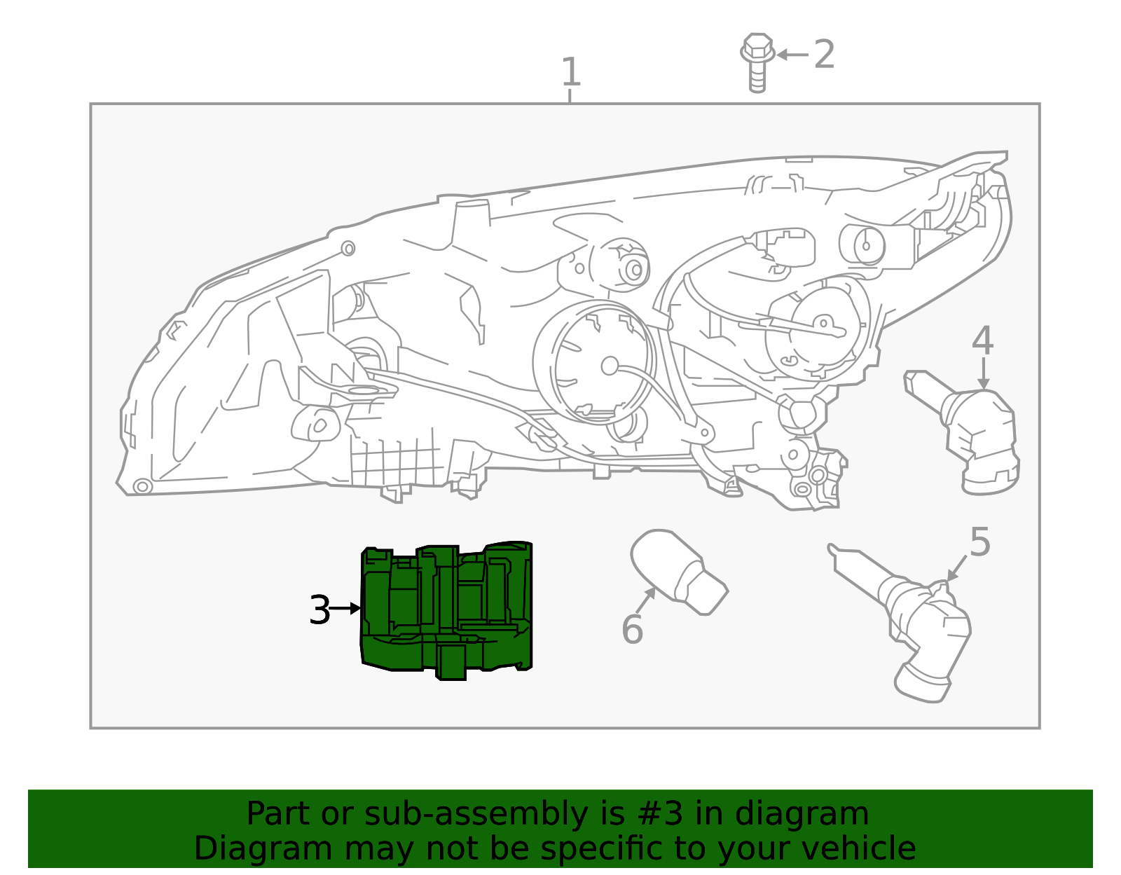 26042-5SK0A - Headlamp Bracket 2018-2025 Nissan LEAF | Official Nissan ...