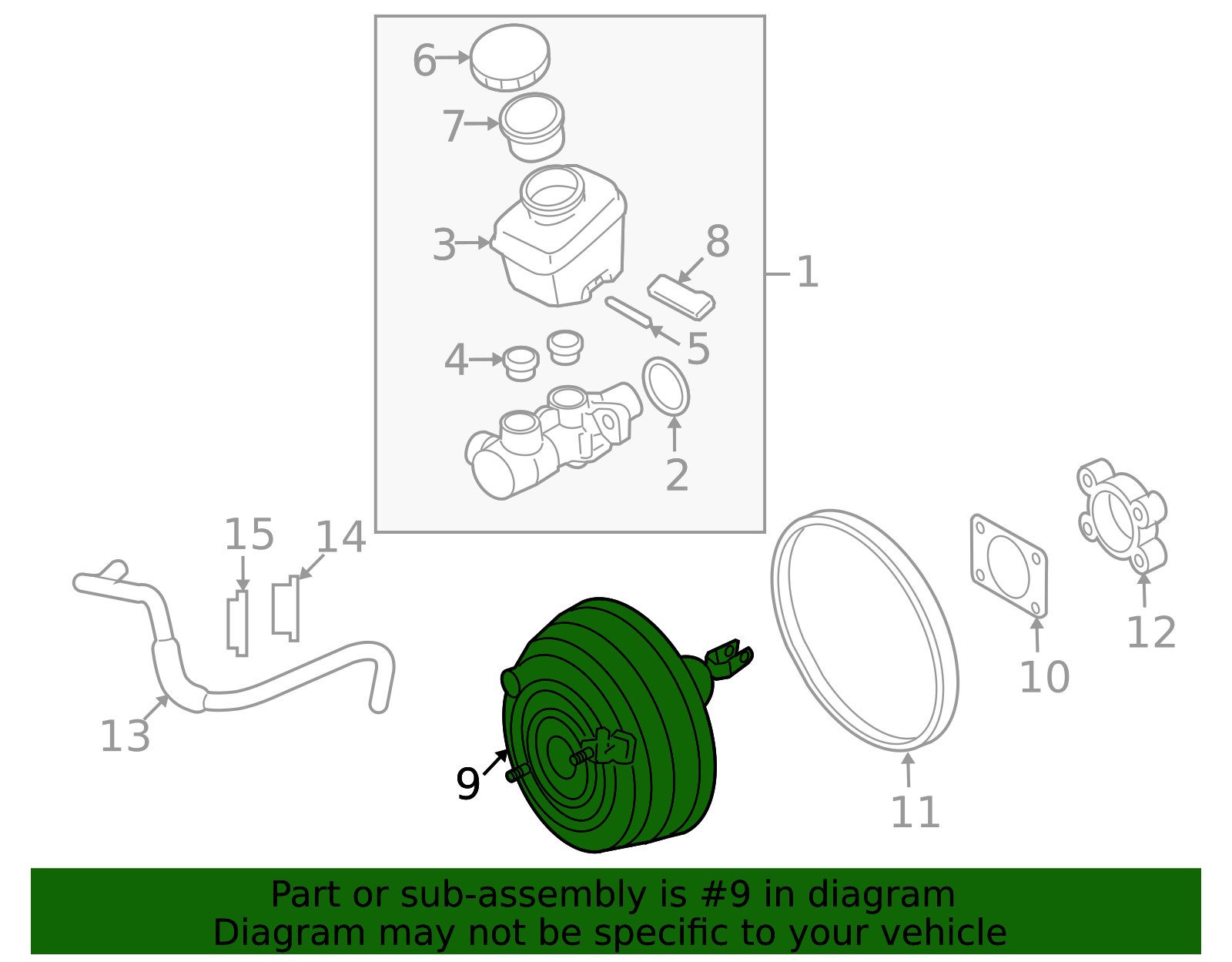 D7210-JF00A - Booster Assembly 2009-2024 Nissan GT-R | Sullivan ...
