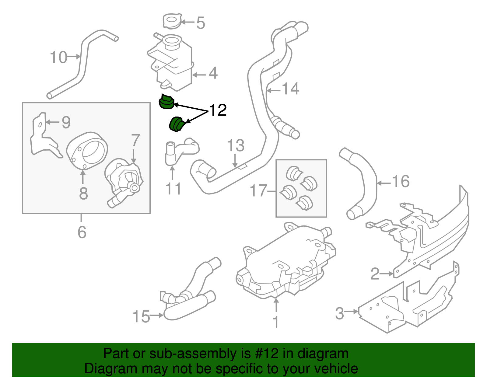 2011-2025 Nissan Charge Air Cooler Pipe Clamp Clamp Hose Clip 01558 ...