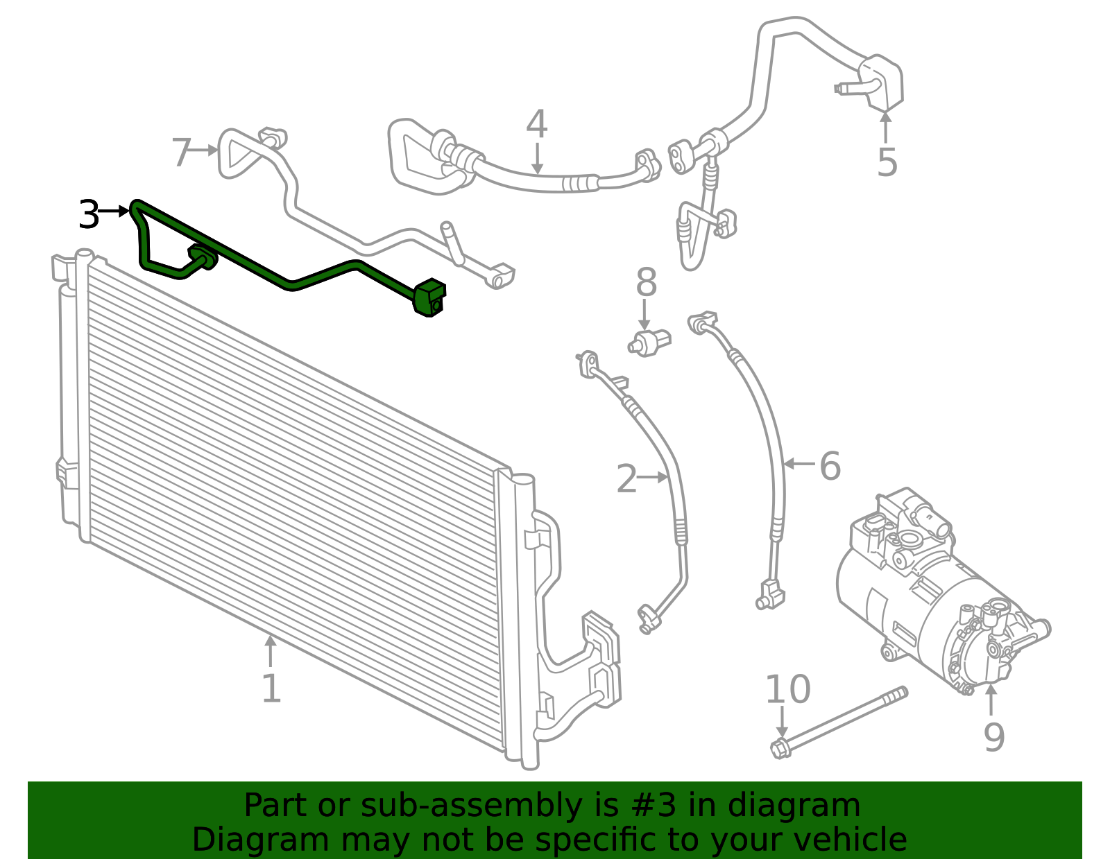 2018-2021 BMW | Pressure Hose | 64-50-9-317-388 | BMW OEM Parts Store
