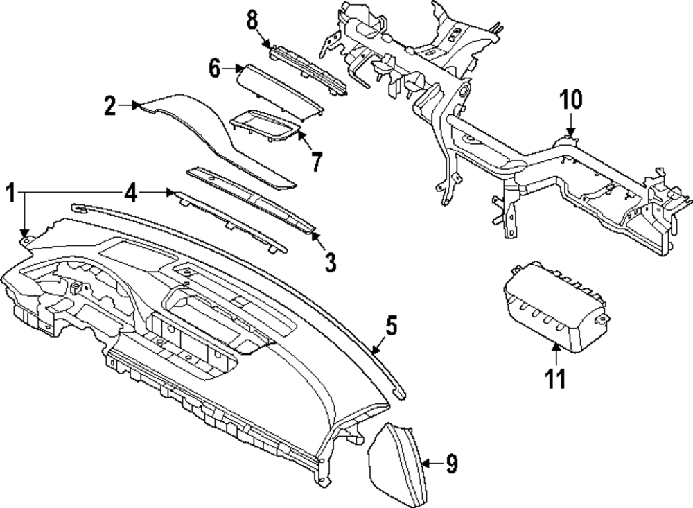 84701-T1300-DL9 - Instrument Panel 2023-2025 Genesis Electrified G80 ...
