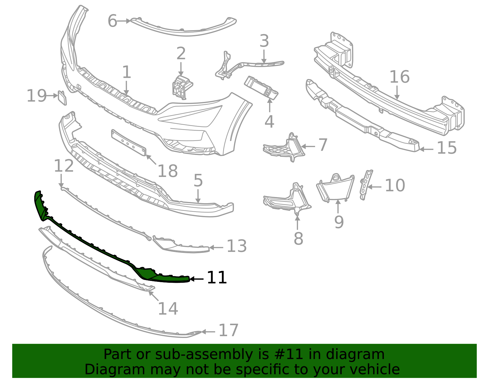 86532-R0000 - Lower Molding 2022-2024 Kia Carnival | Genuine Kia Parts