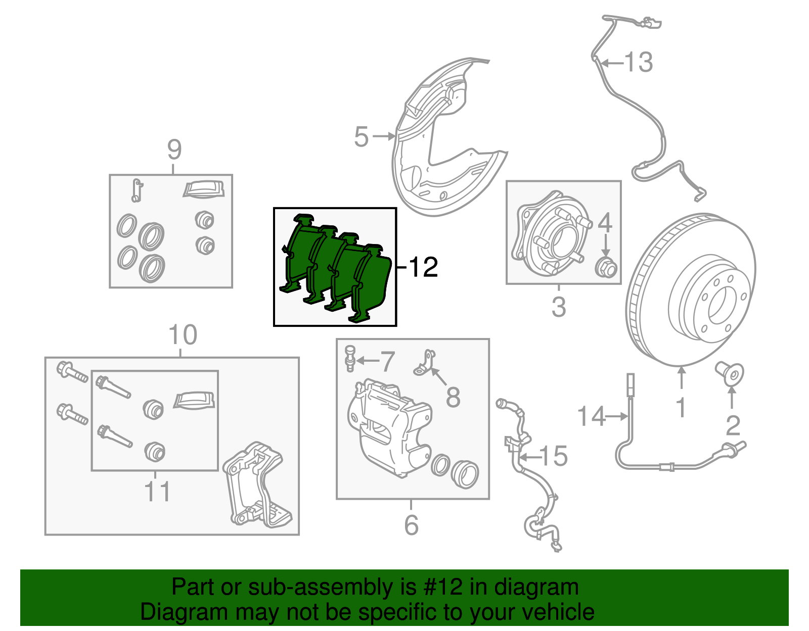 2010-2021 Land Rover Brake Pads Front LR134700 | OEM Parts Online