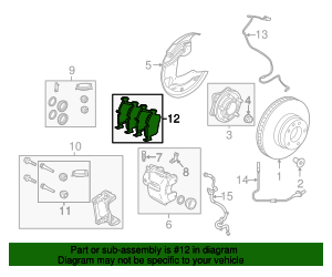 2010-2021 Land Rover Brake Pads Front LR134700 | OEM Parts Online