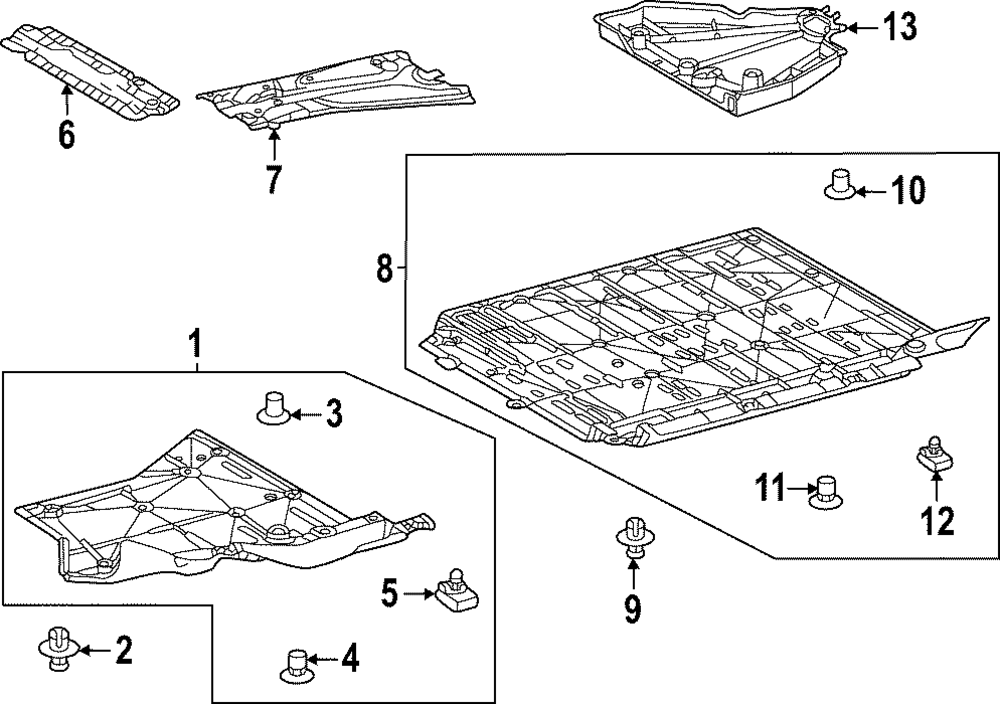 58165-F6020 - 2022-2024 Lexus - Front Shield | My L Parts