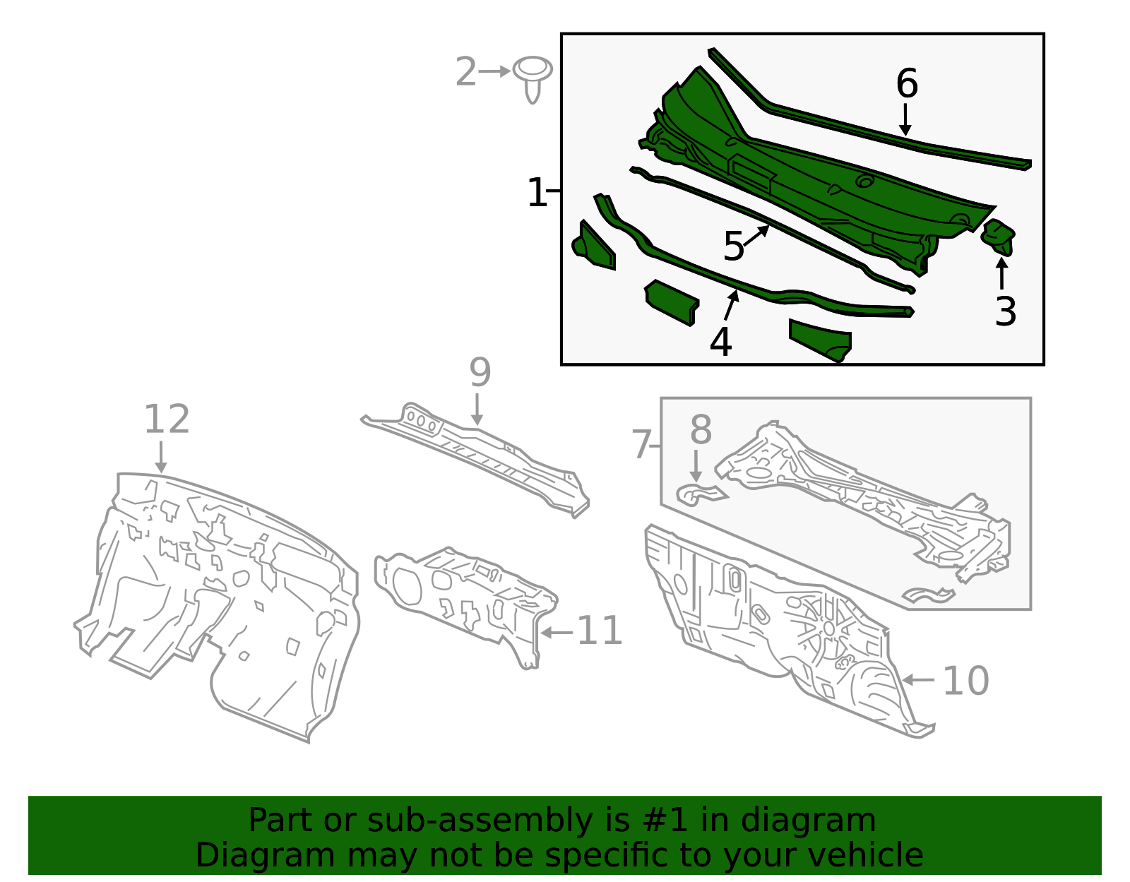 74218-TM8-A00 - 2010-2014 Honda Insight - Cowl Top Assembly Front | All ...