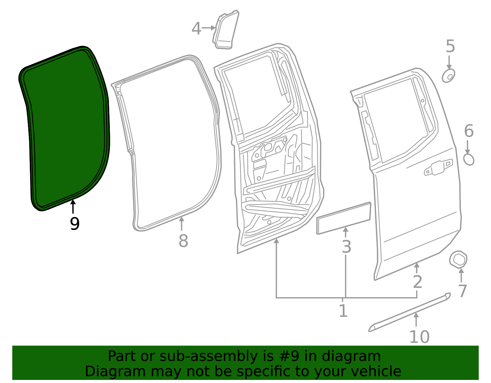 Buy Genuine GM Auto Parts - Weatherstrip (Part # 84655164) | GM Parts Store