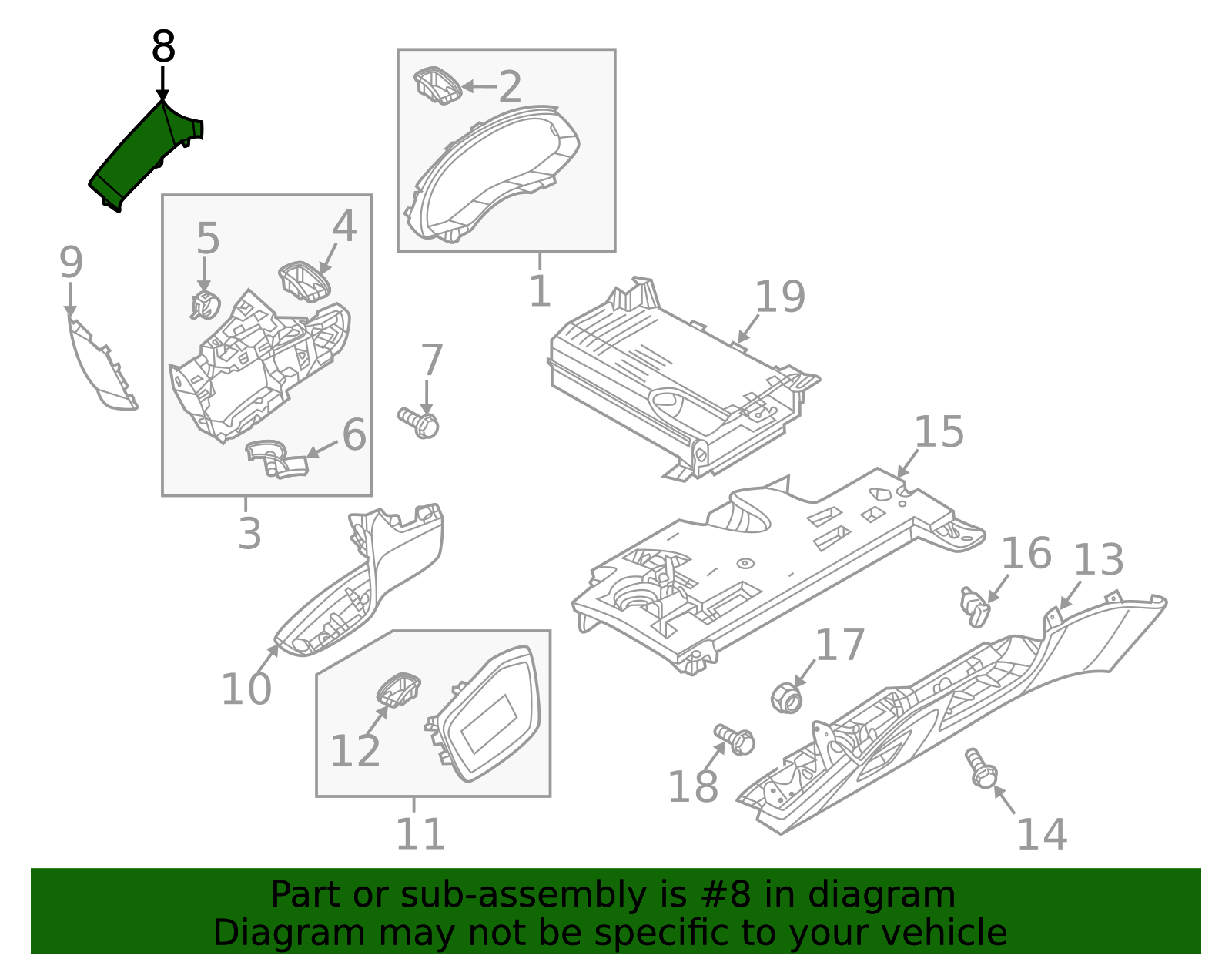 4K1-853-189-N-2XB - Upper Trim 2019-2023 Audi | Audi OEM Parts Guy