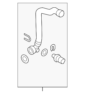 8R0-121-049-Q - Radiator Coolant Hose 2014-2016 Audi Q5 | Audi OEM ...