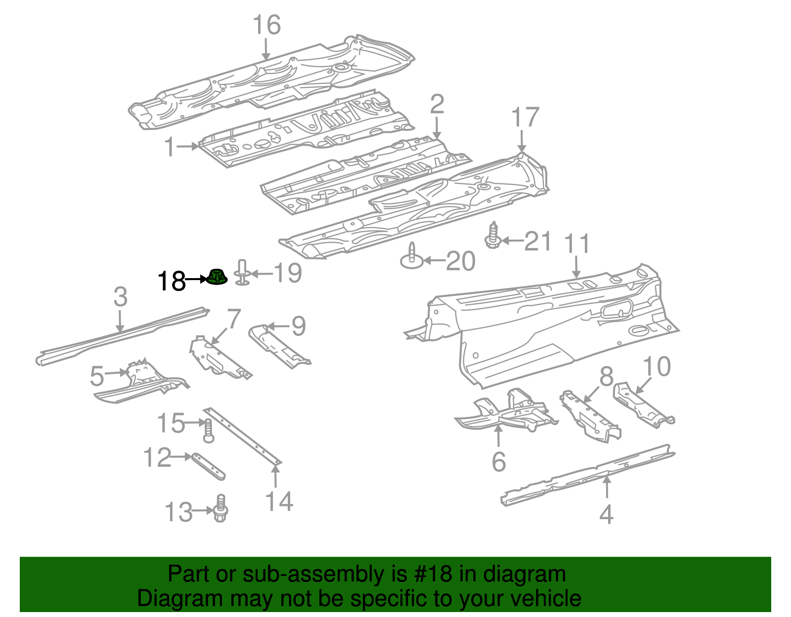 001-994-98-45 - Rear Deflector Clip 1996-2020 Mercedes-Benz | Mercedes ...