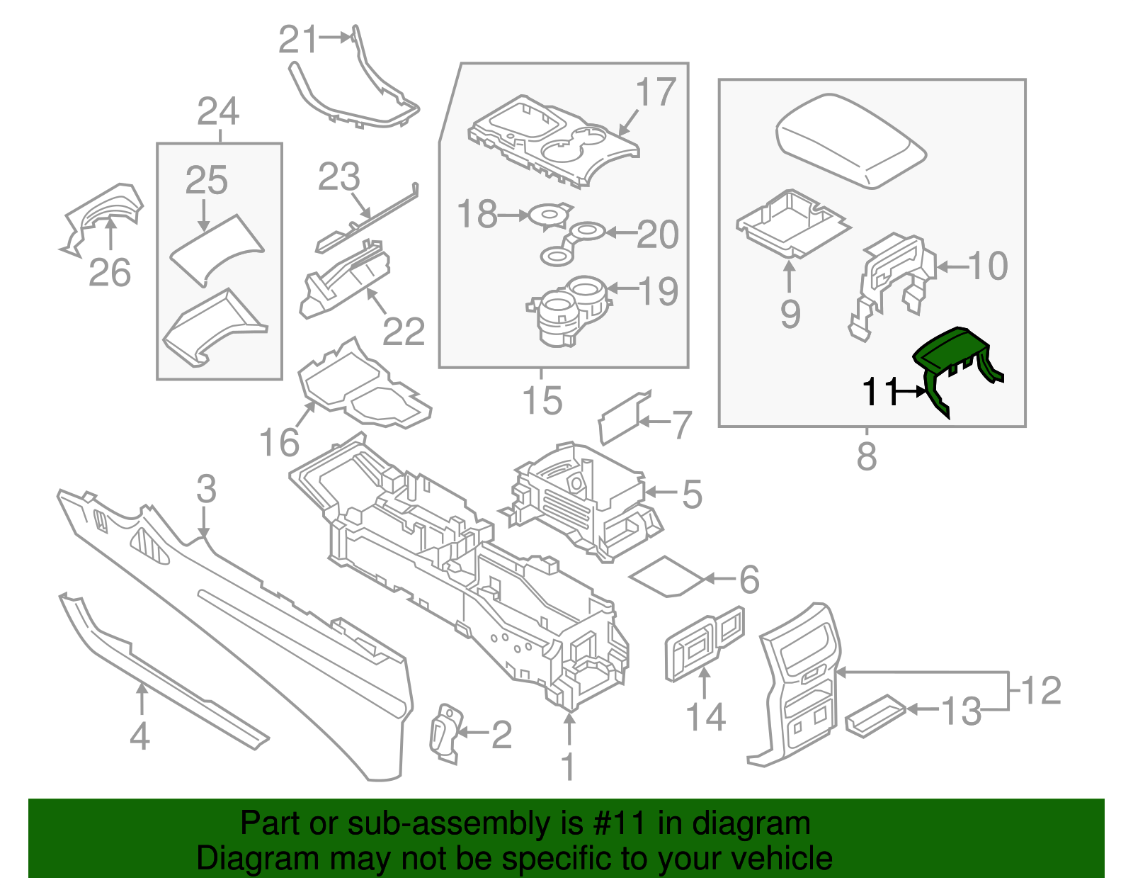2015-2019 Ford Edge | Cover | EM2Z-58047A60-AA | Walls' Ford Parts