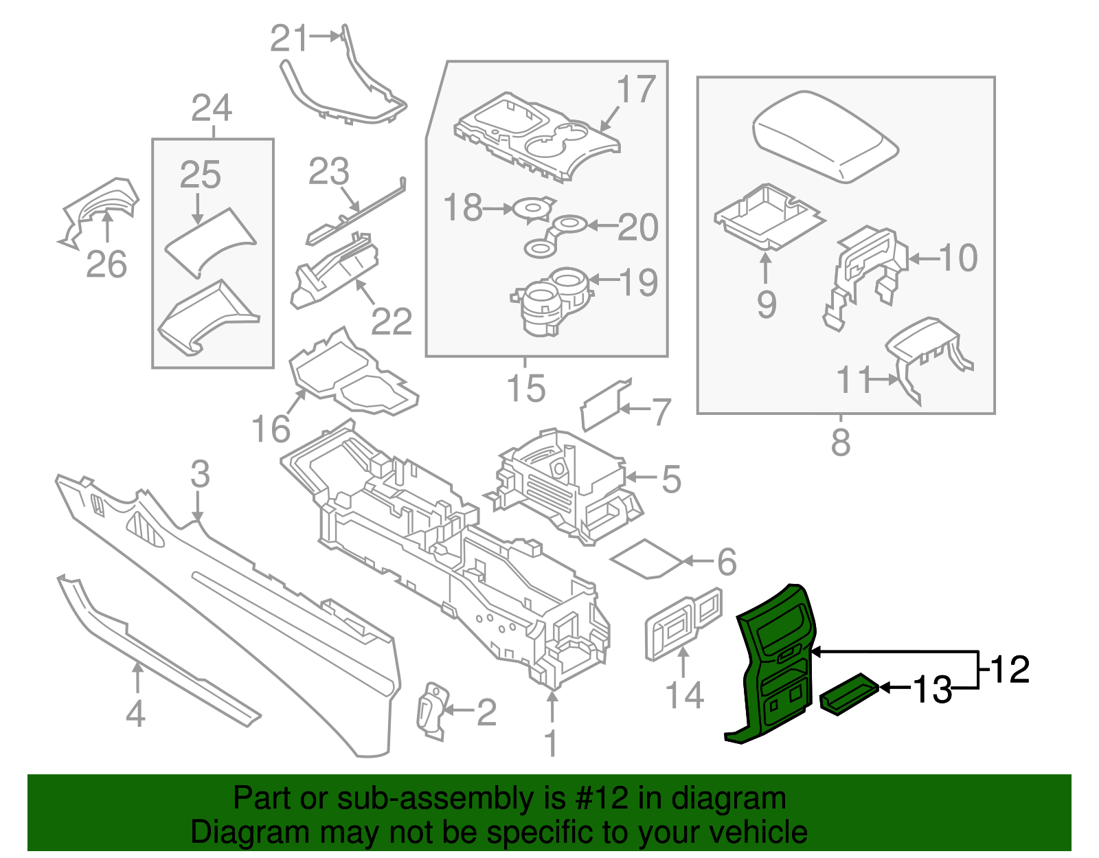 2015-2019 Ford Edge | Rear Panel Trim | FT4Z-58045E24-AA | Walls' Ford ...
