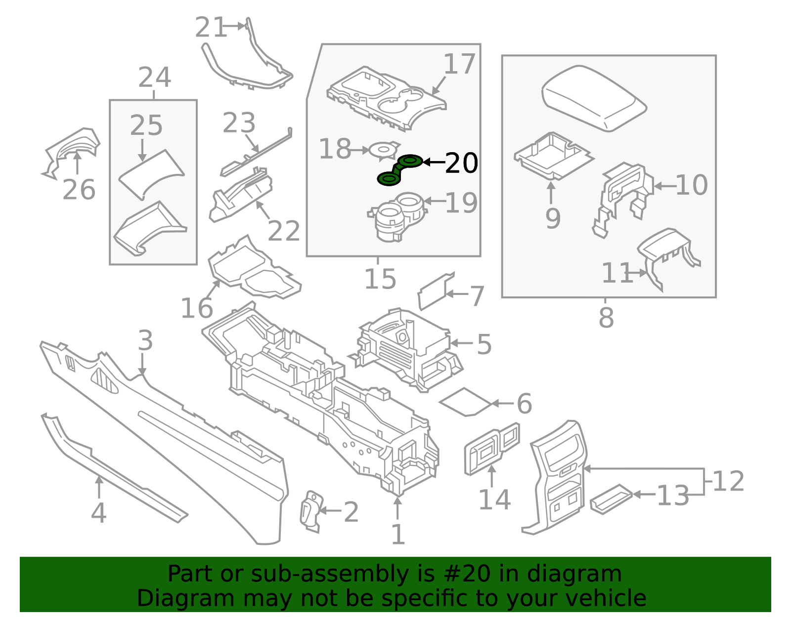 Genuine OEM Ford Part - Cup Holder Insert FT4Z-5813562-AF | Genuine OEM ...