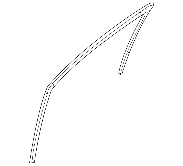 BDGJ-58-60XN - Channel (R) Glass 2019-2022 Mazda 3 | Mazda-Parts