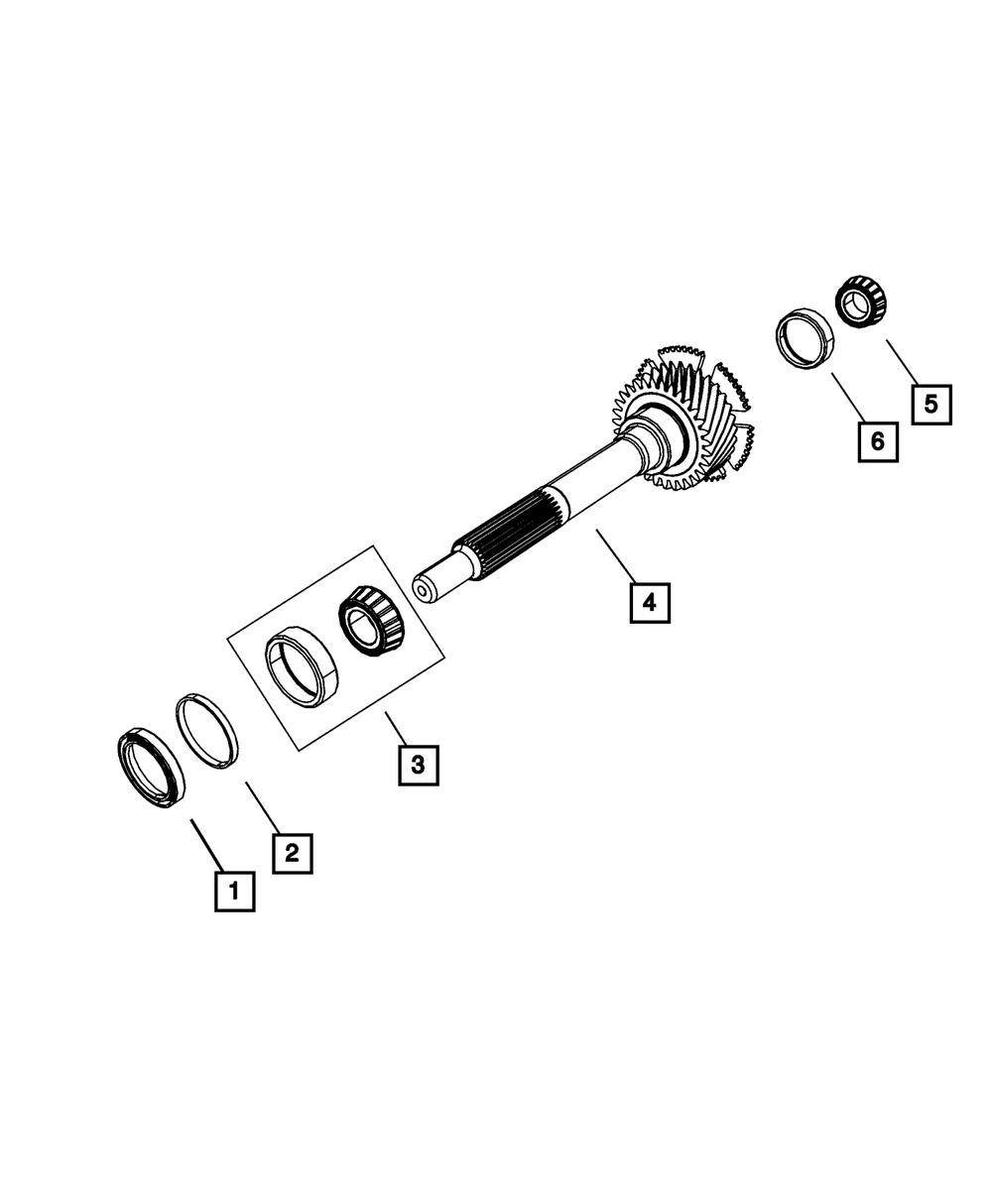 2008-2010 Dodge Viper Input Shaft 68028951AA | Awesome Parts MOPAR