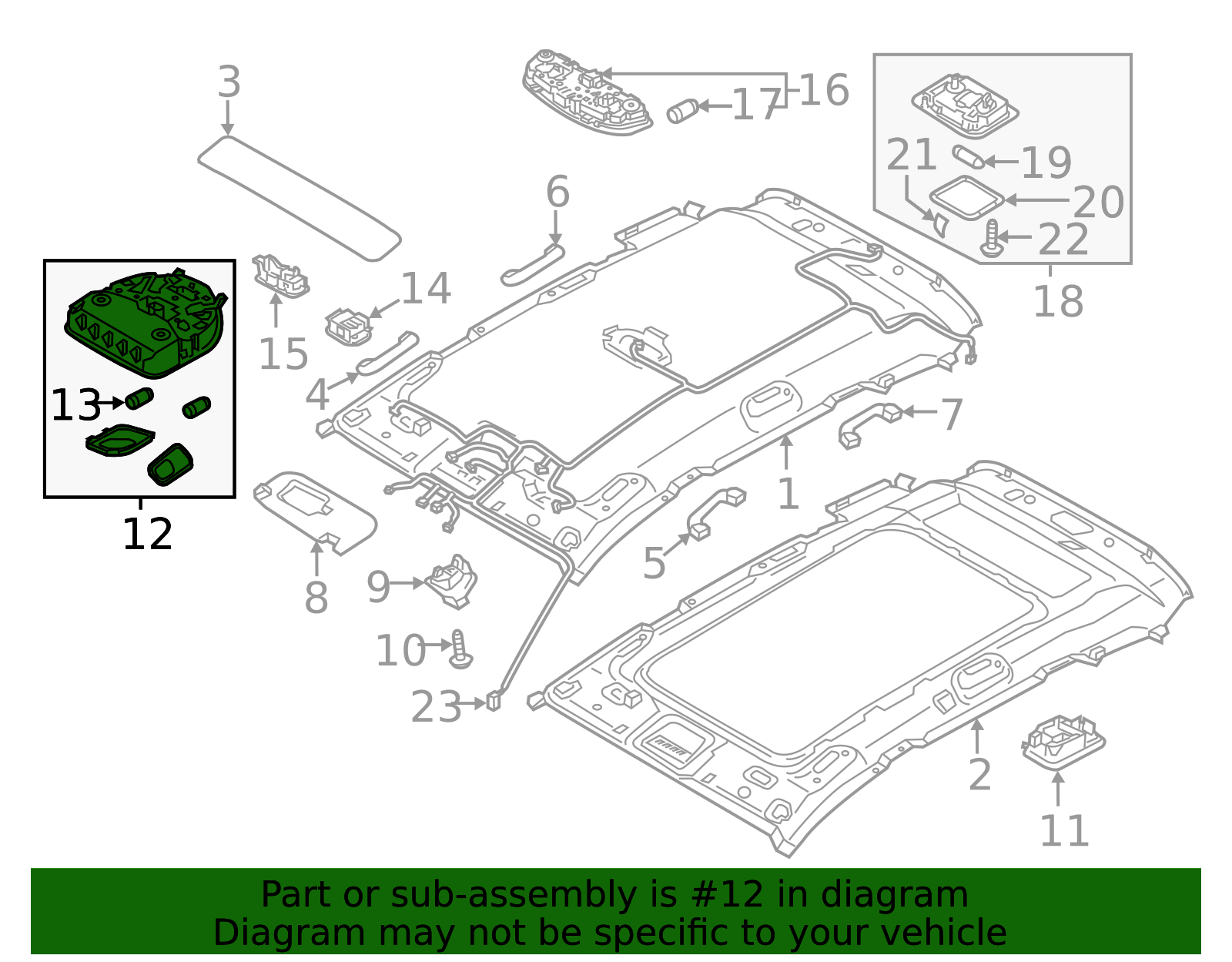 2013-2016 Hyundai Map Lamp Assembly 92800-2W000-VYN | MotorMotor