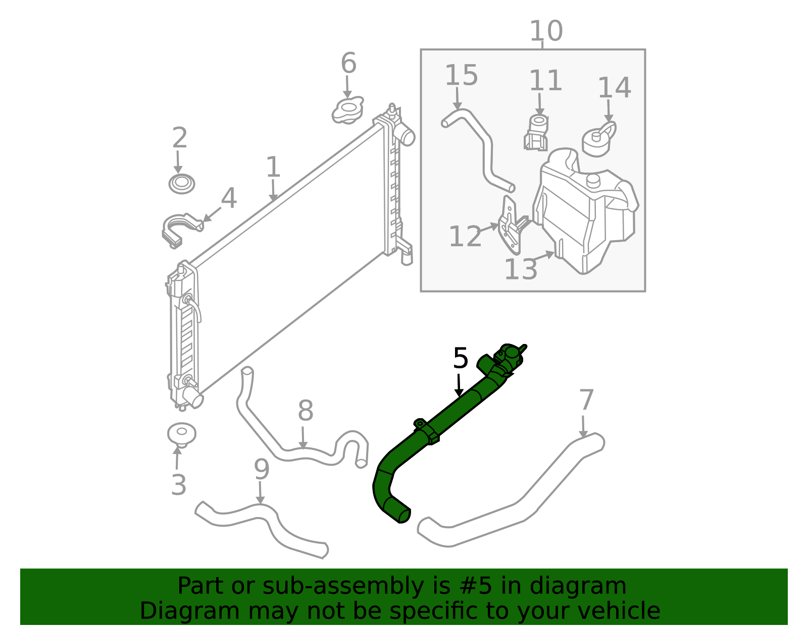 21501-9HA0A - Upper Hose 2007-2013 Nissan Altima | Official Nissan ...