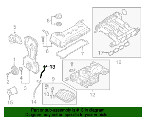 2017-2023 Nissan Dipstick 11140-4BB1A | Nissan Parts Central