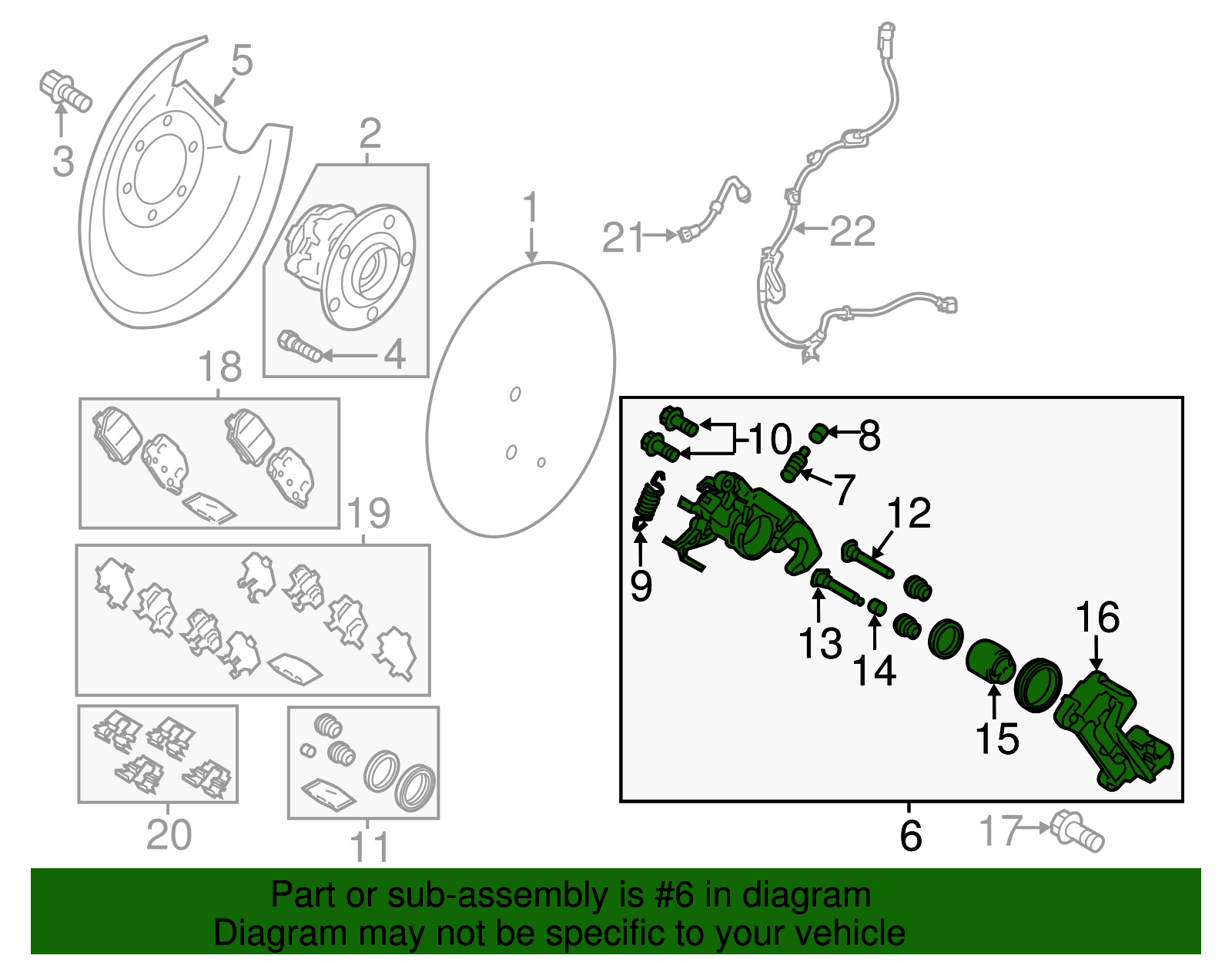 2013-2024 Mitsubishi Caliper Assembly 4605B844 | MitsubishiParts.com