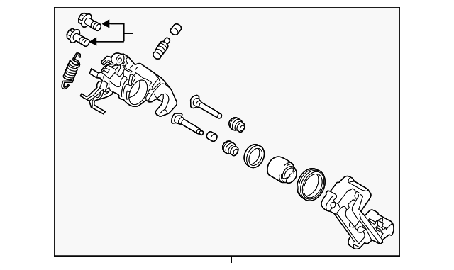 4605B844 - Caliper Assembly 2013-2024 Mitsubishi | Mitsubishi Direct Parts