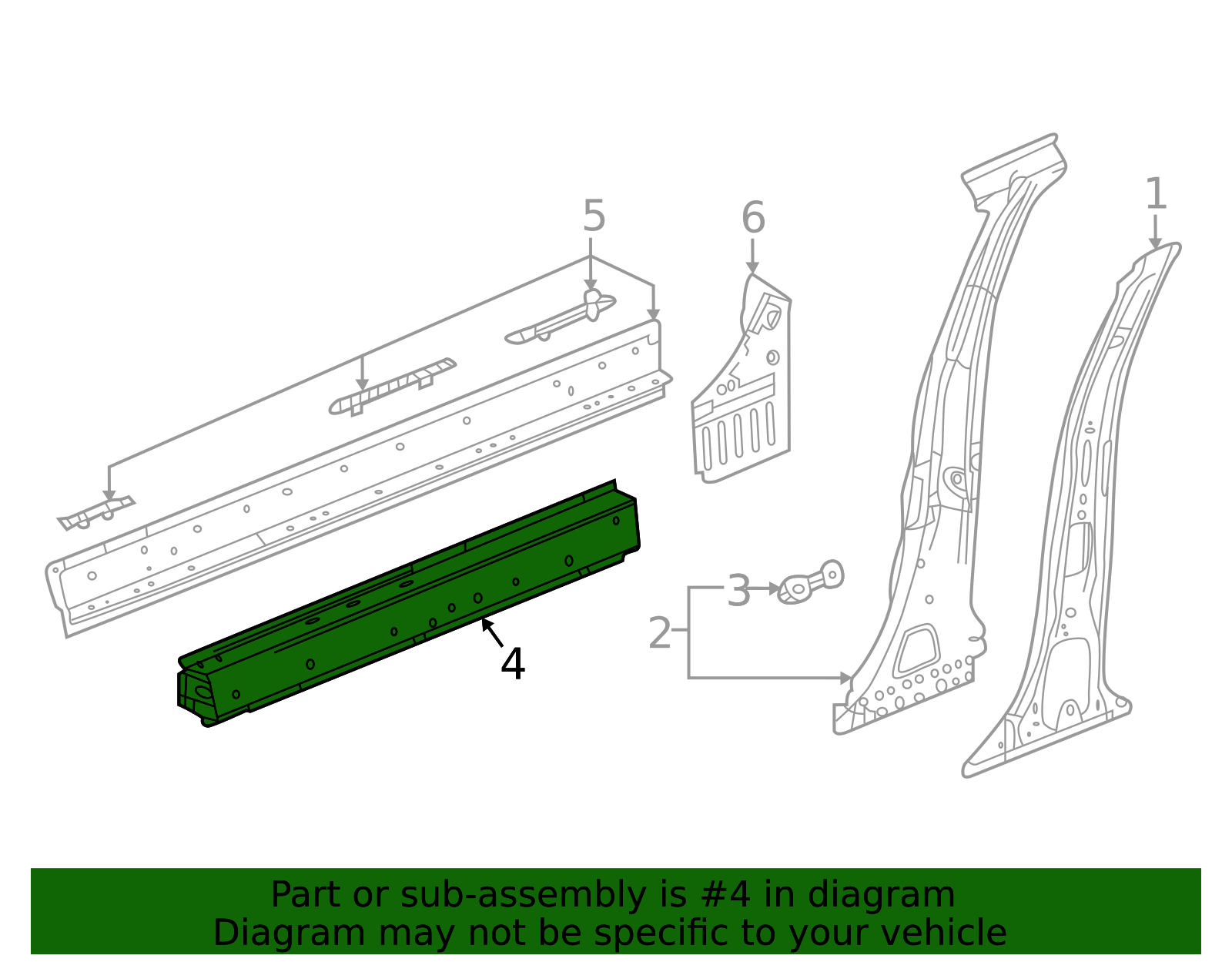 GM Rocker Panel - Side Frame Protection Panel - Part #84146871 ...