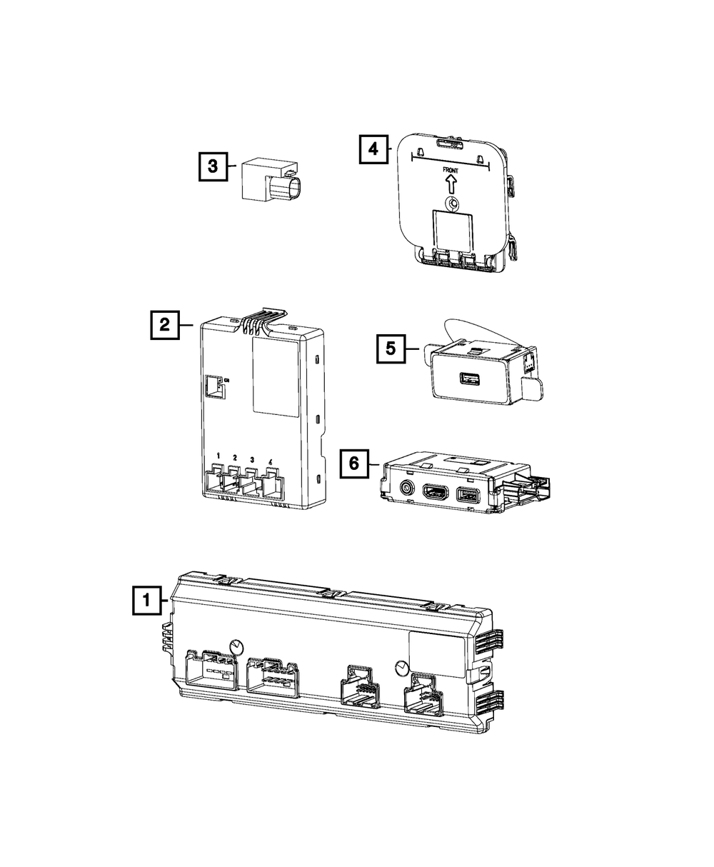 2017-2018 Chrysler Pacifica Heated Seat Module 68277189AH | My Mopar Parts