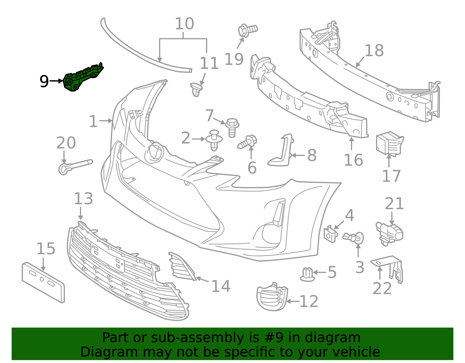 2011-2016 Scion tC Side Support 52115-21030 | MotorMotor