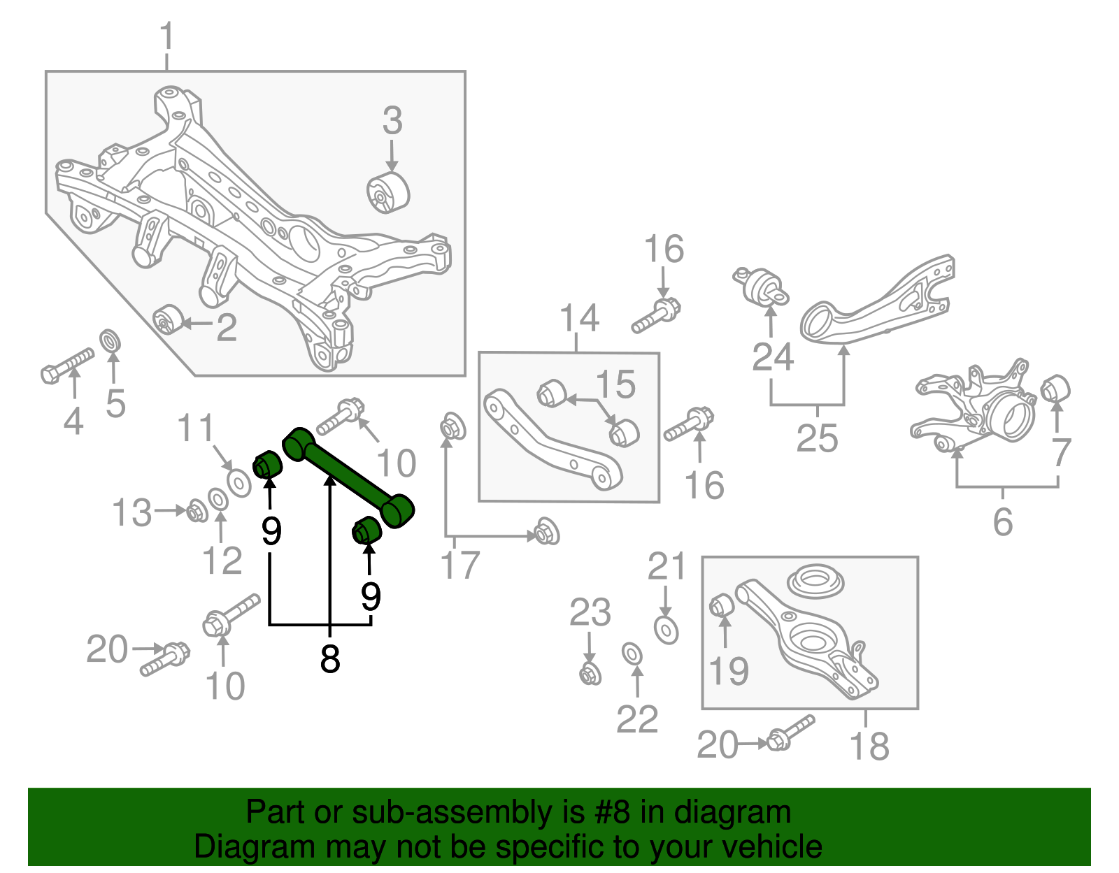 2010-2015 Hyundai Tucson Lateral Arm 55250-3W110 | OEM Parts Online