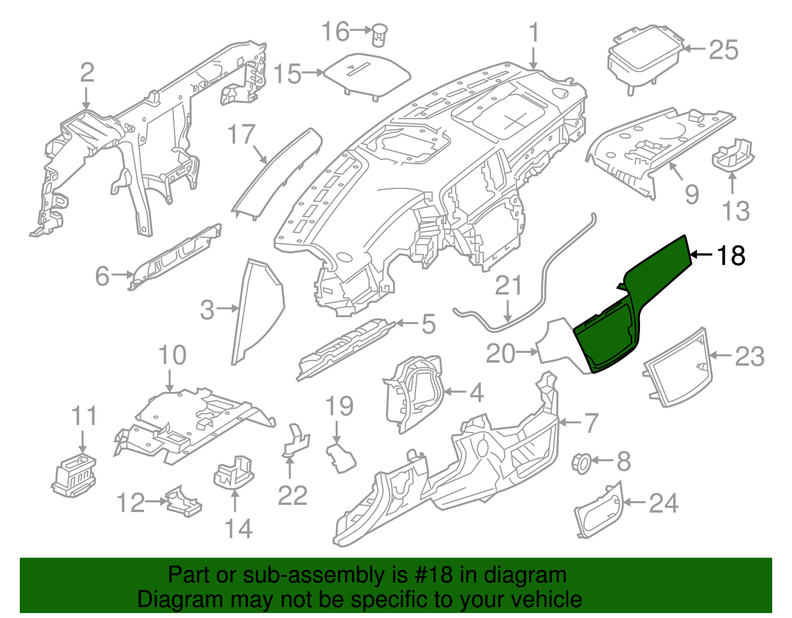 166-680-02-03 - Trim Panel 2014-2019 Mercedes-Benz | Mercedes-Benz ...