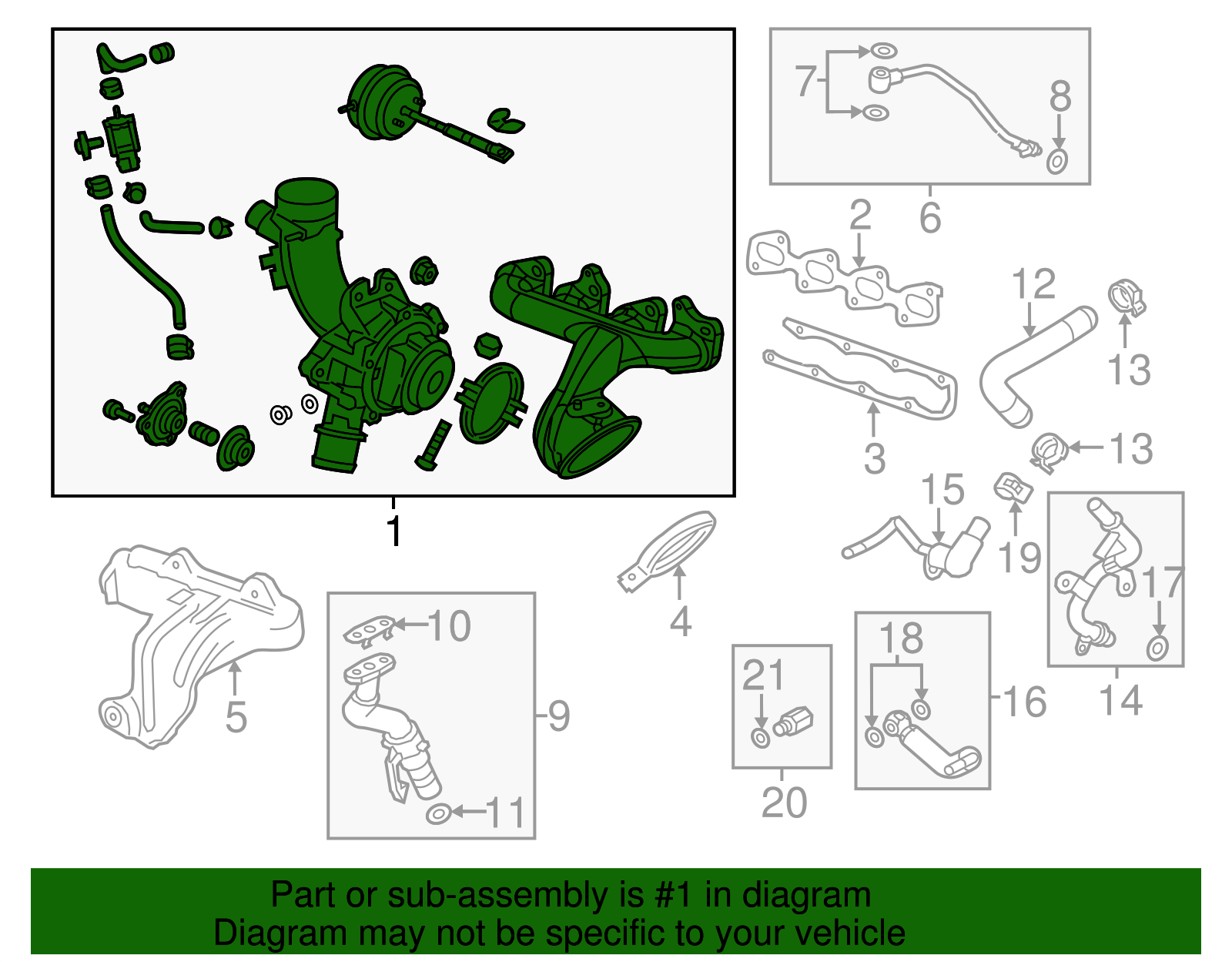 2012-2021 GM Engine Turbocharger 25201063 | Shop Matick Parts