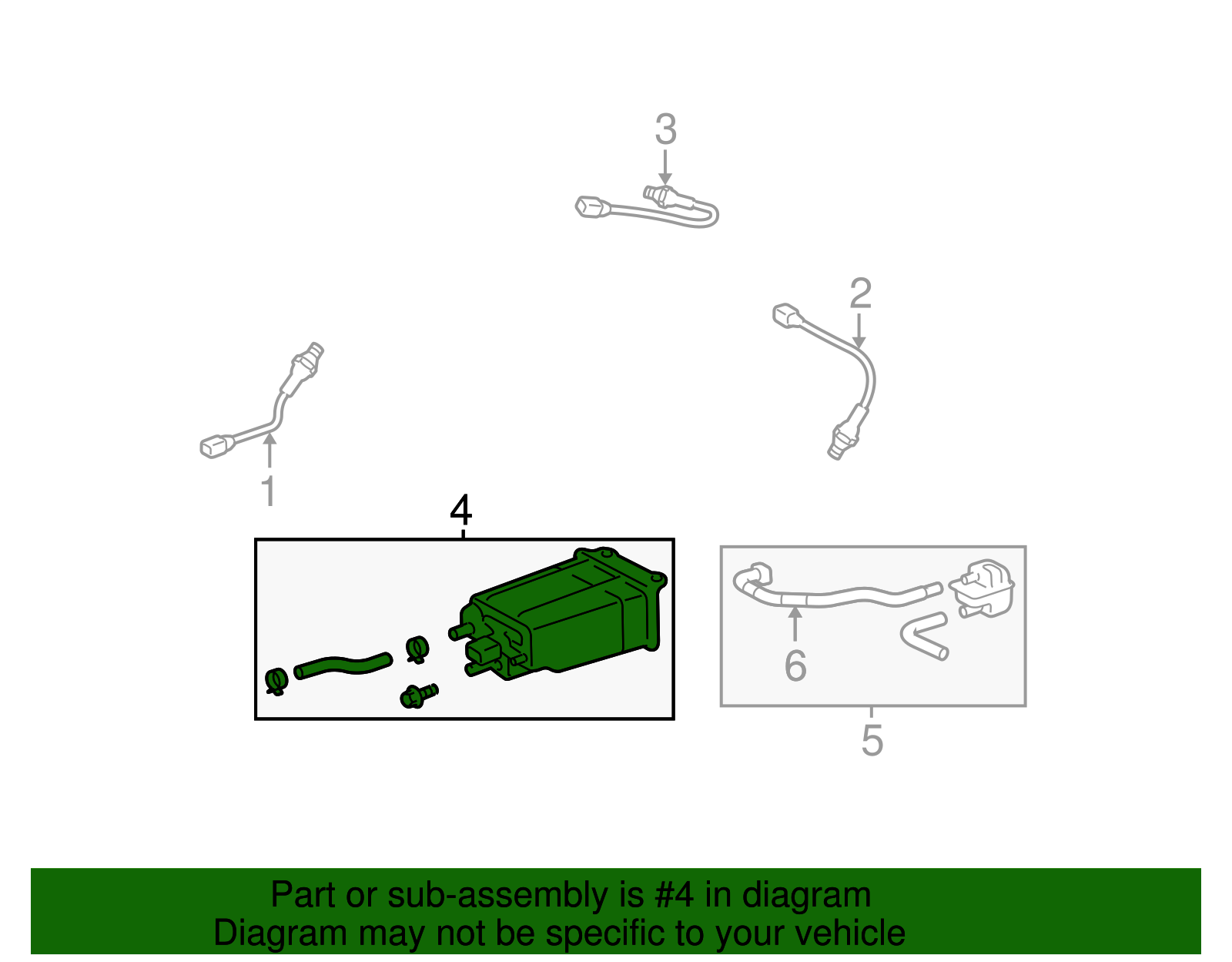 2004-2007 Toyota Vapor Canister 77740-35511 | OEM Parts Online