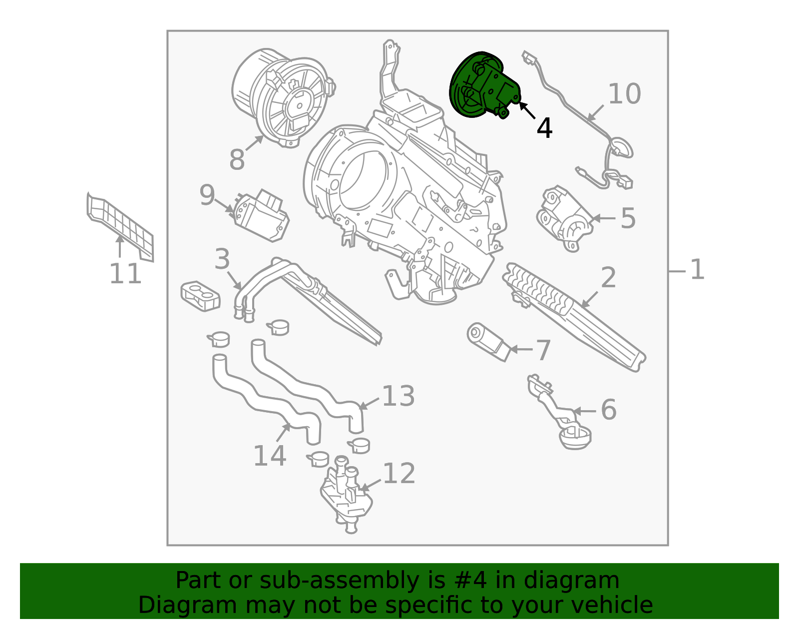 87106-0C120 - HVAC Floor Mode Door Actuator Toyota San Diego Parts