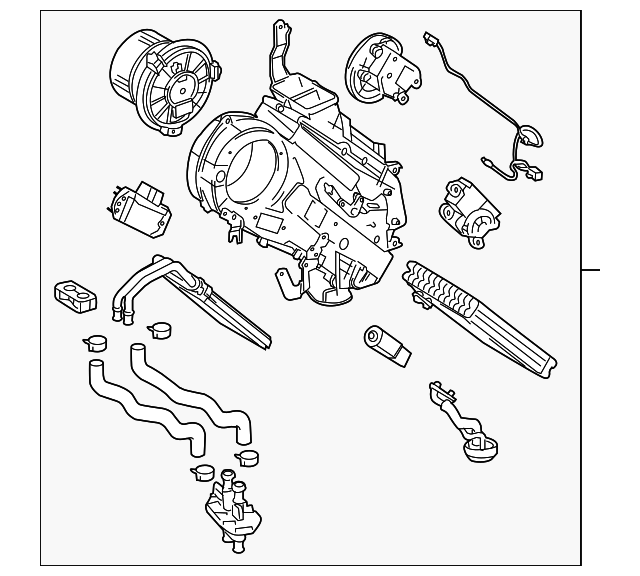 2008-2019 Toyota Sequoia Evaporator Assembly 87030-0C031 | Toyota Parts ...