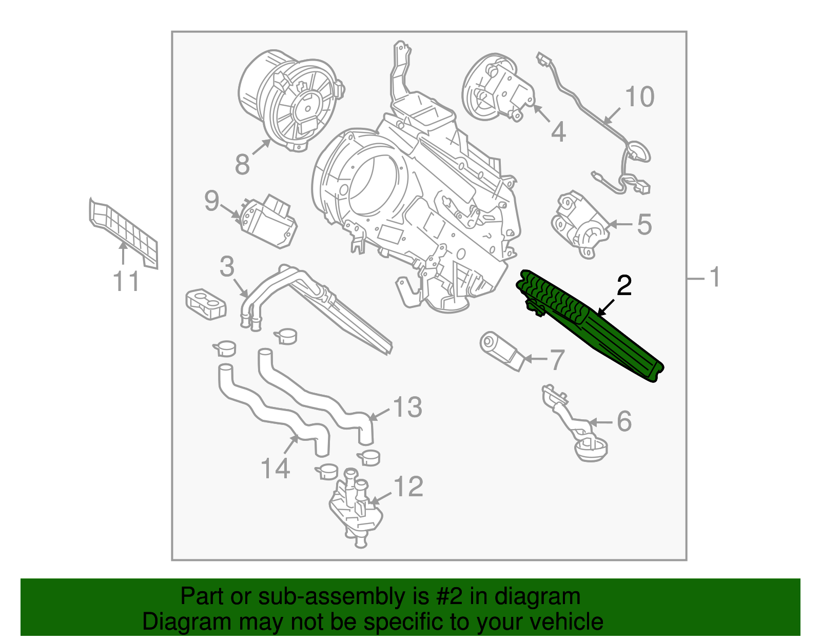 Genuine Toyota Evaporator Core part# 88501-0C080 for 2008-2023 Toyota ...