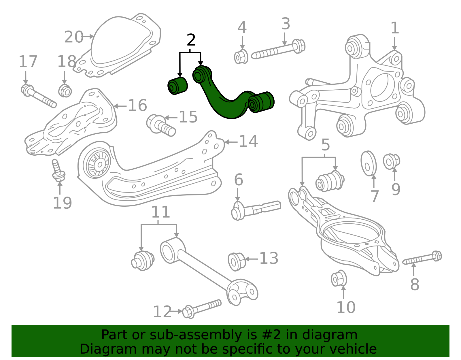 Upper Control Arm 48770-52010 | Toyota Parts Center