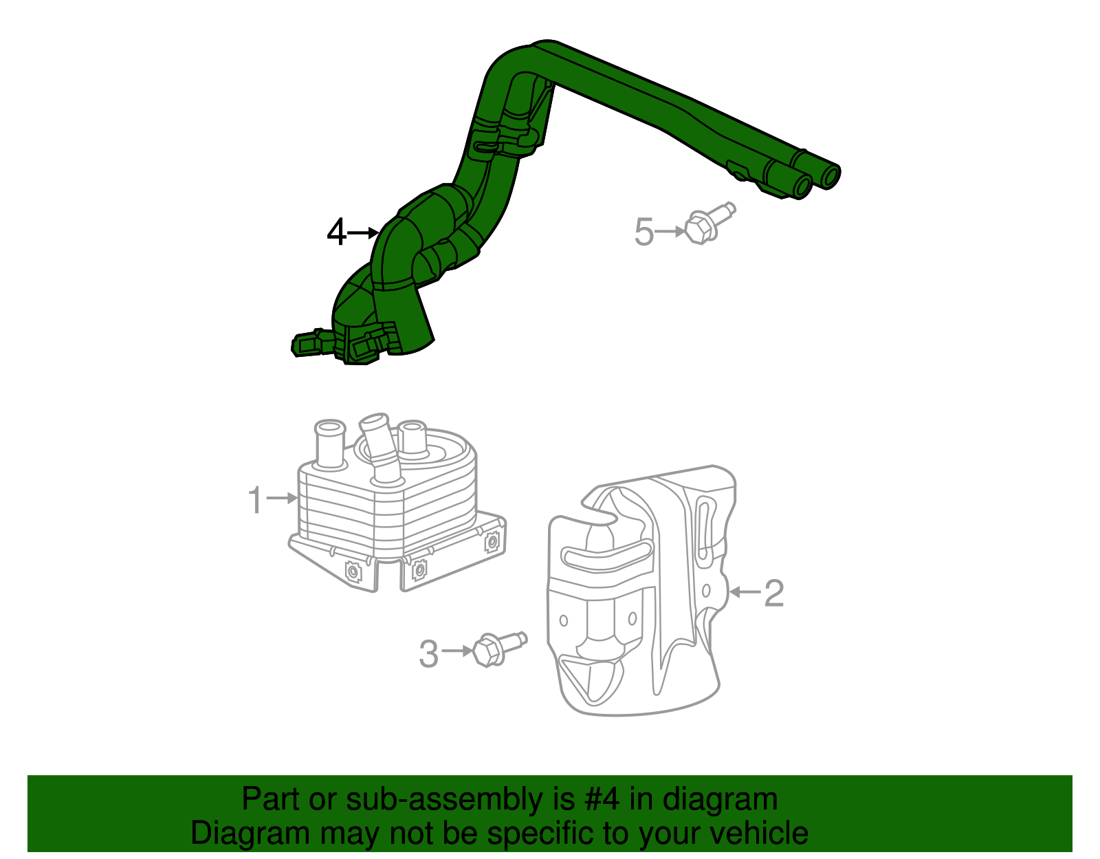 2013-2025 Mopar Engine Coolant Hose 05047388AD | Mopar Parts Canada