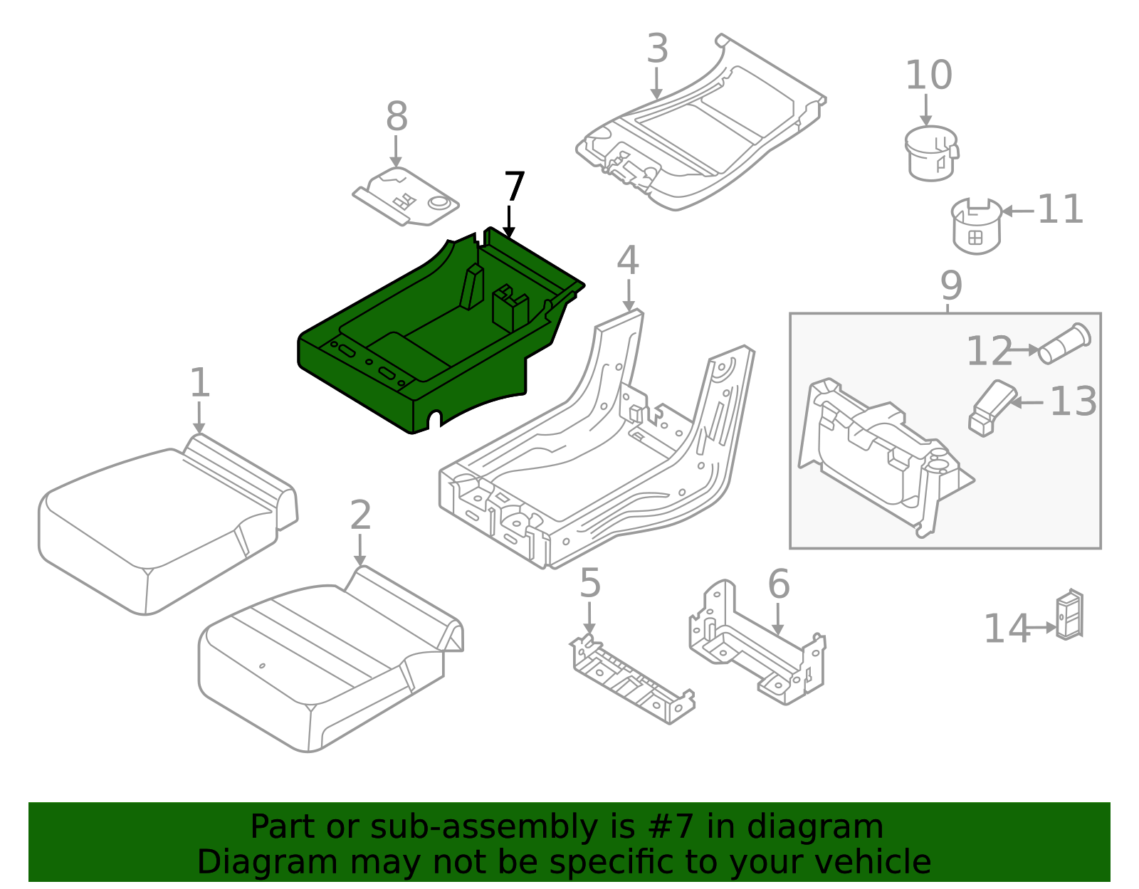 2015-2020 Ford F-150 Seat Storage Drawer JL3Z-18115A00-AB | Ford OEM ...